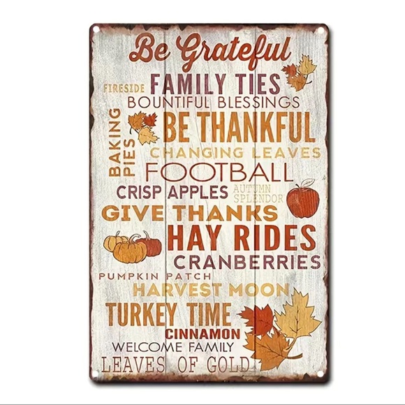 Holiday | Pick Any 226 Sale Metal Thanksgiving Sign | Poshmark